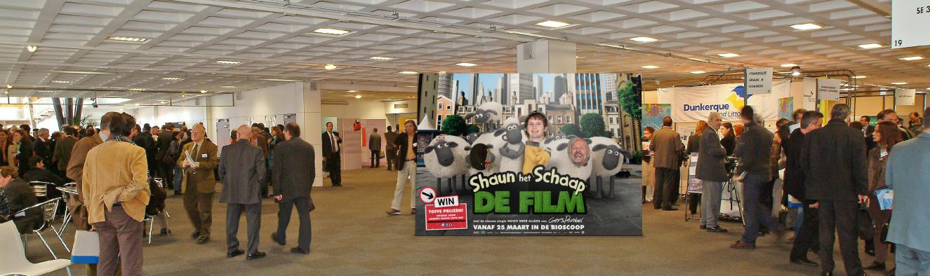 Kijkgat wand 3mm EE golfkarton - Megavista